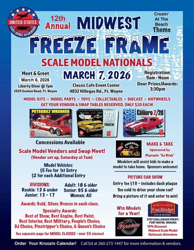 12 Annual MidWest Freeze Frame Scale Model Nationals – ScaleWorld.org